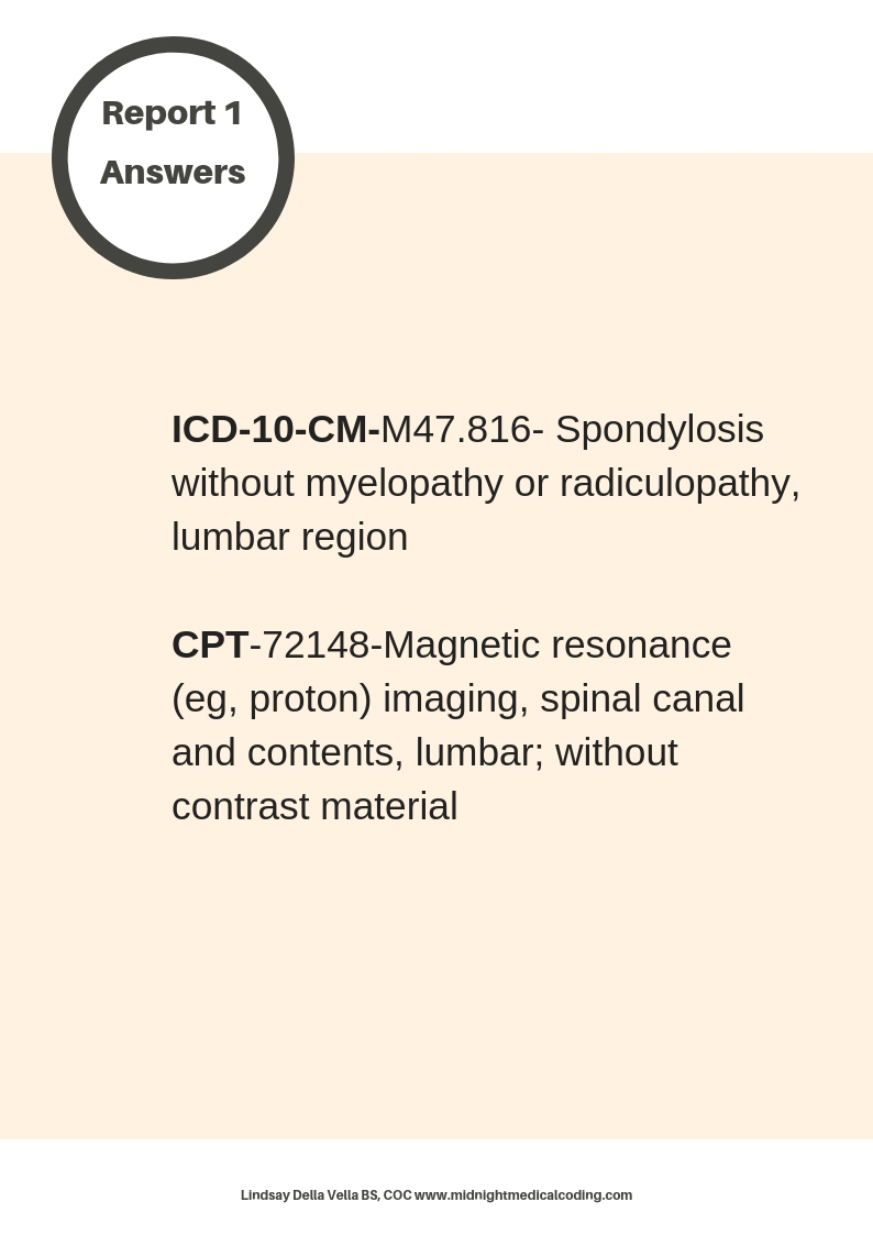 Practice Report To Code Midnight Medical Coding Llc
